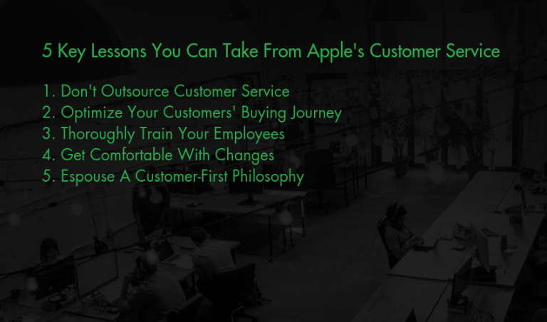 5 Key Lessons You Can Take From Apple's Customer Service